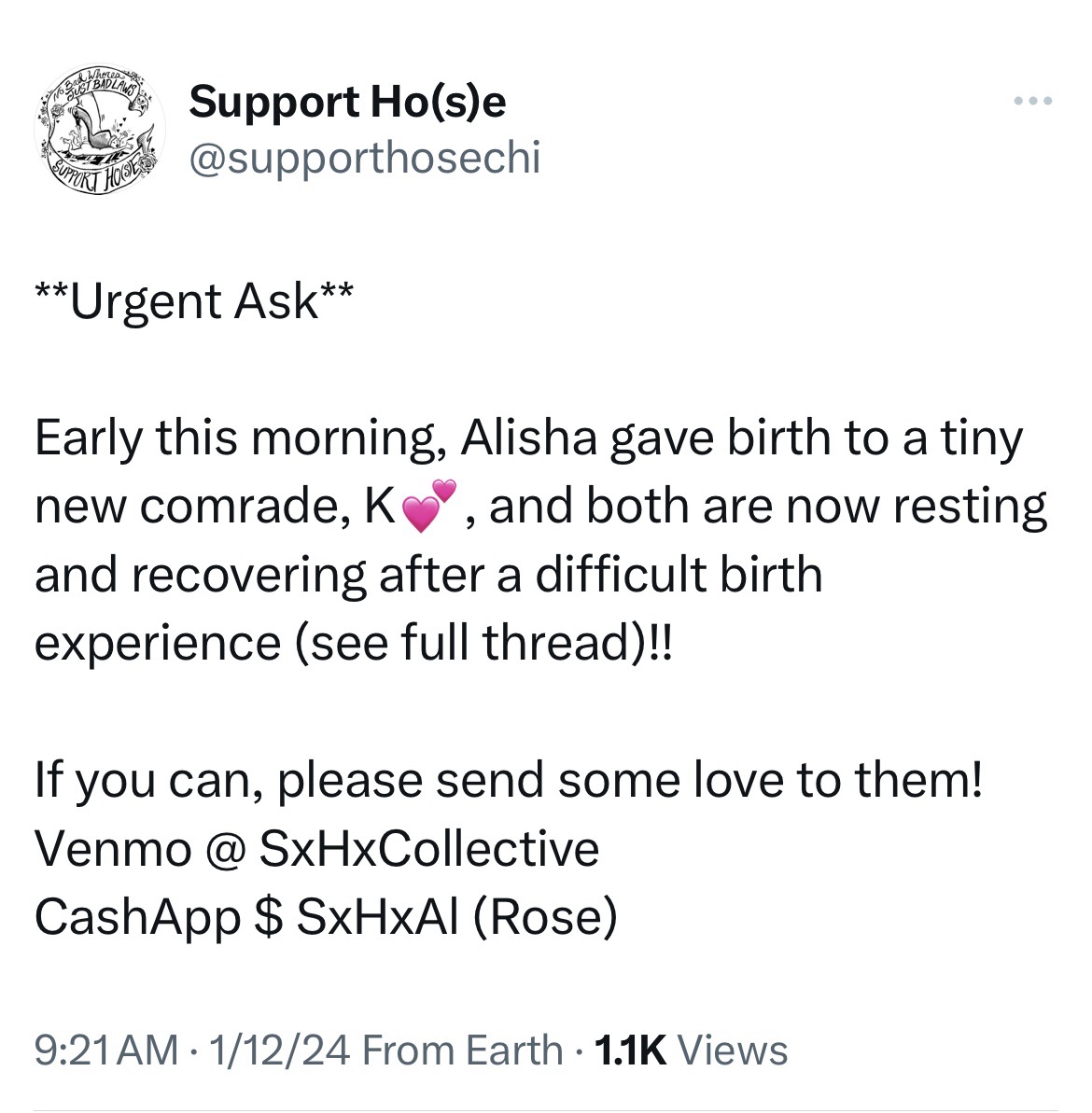 Welcome tiny-comrade, K💕! - Support Ho(s)e